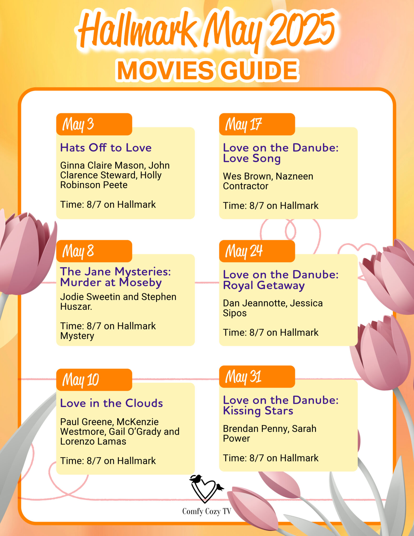 All New Hallmark Movies for May 2025 + Printable PDF Schedule | Comfy ...
